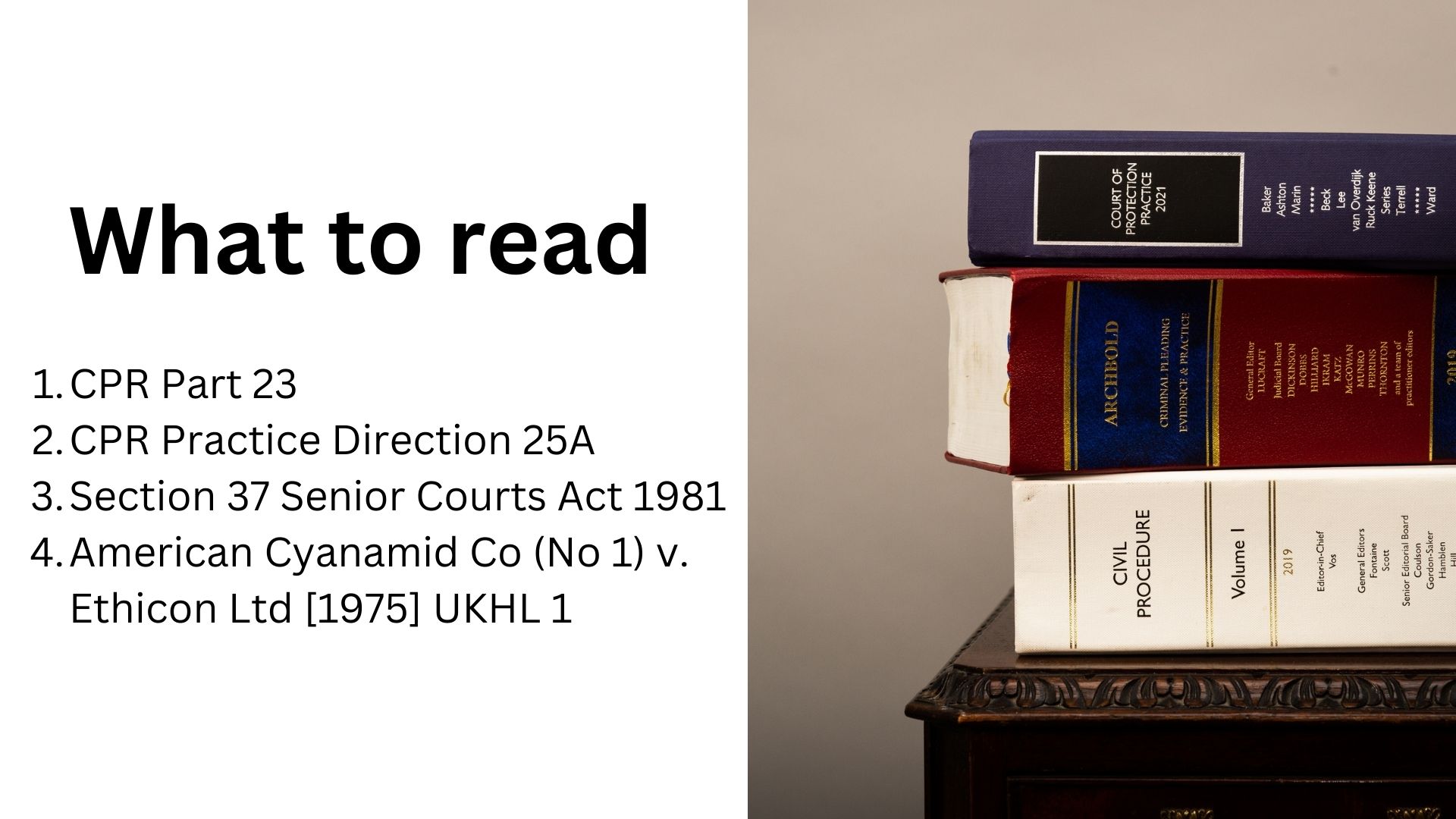 Injunctions - a checklist - 5 Pump Court